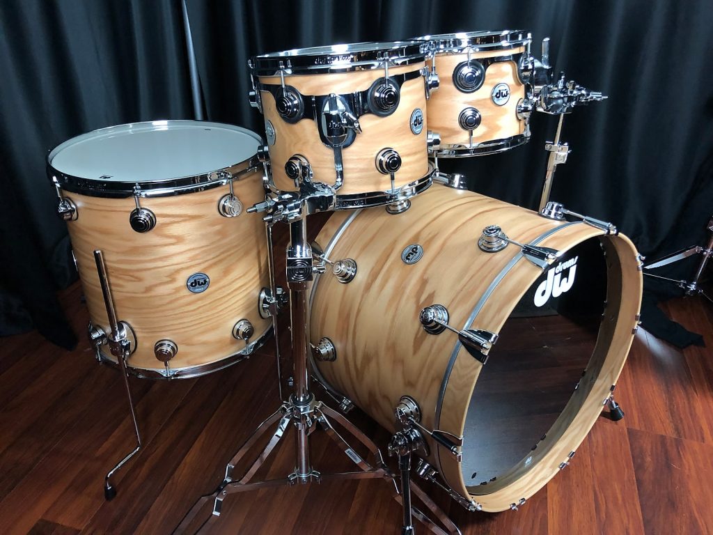 DW Drums Collector's Pure Oak Hard Satin 4pc Drum Set - Dales Drum Shop ...