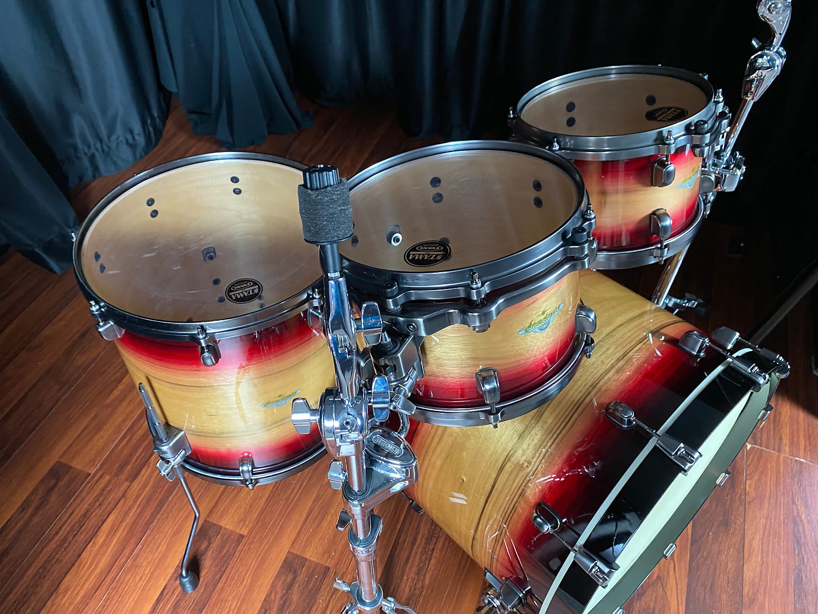 Tama-starclassic-maple-exotic-ruby-pacific-walnut-burst-4pc-top-right ...