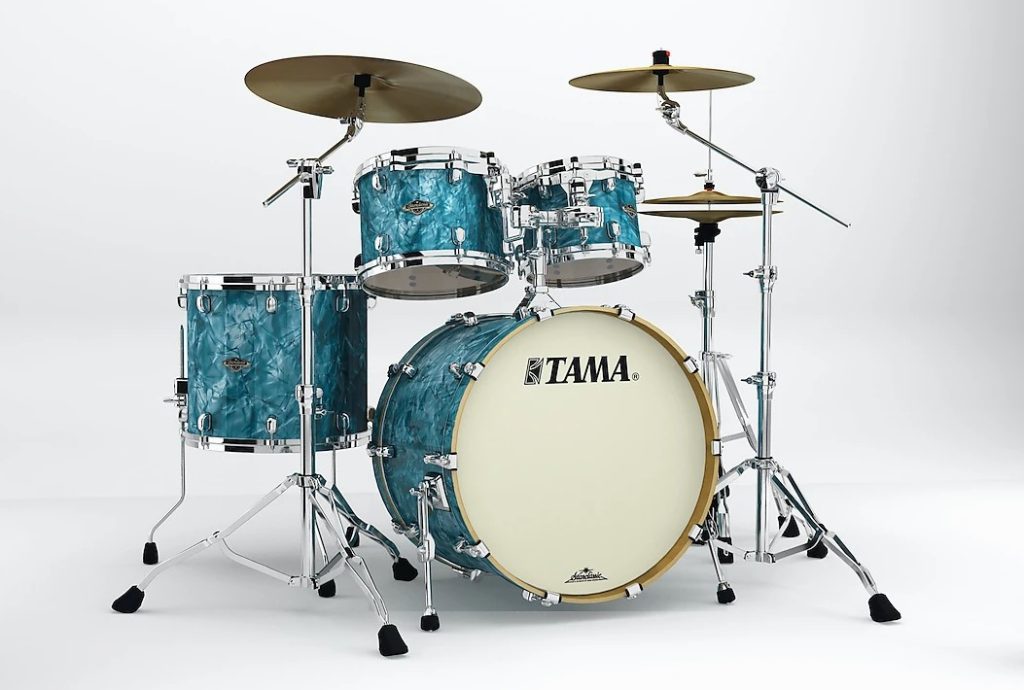Tama Drums Starclassic Walnut / Birch Turquoise Pearl 4pc Kit WBR42S ...